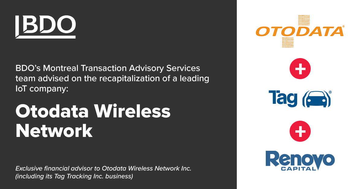 BDO Deals - Otodata Wireless Network Inc. | BDO Canada