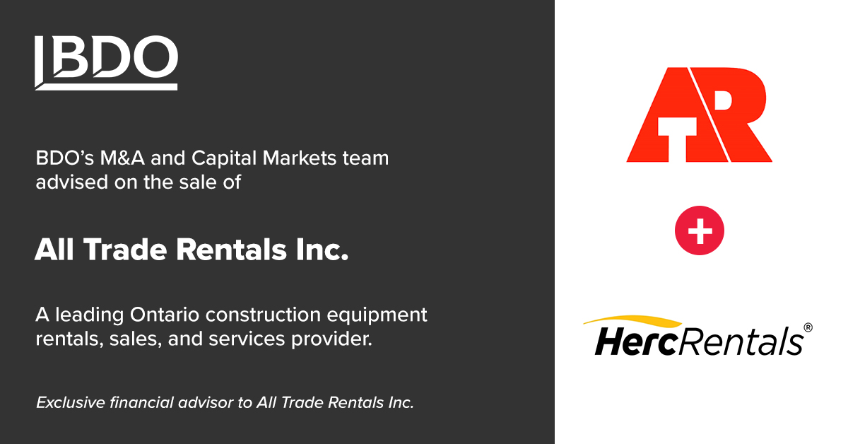 BDO Deals - All Trade | BDO Canada