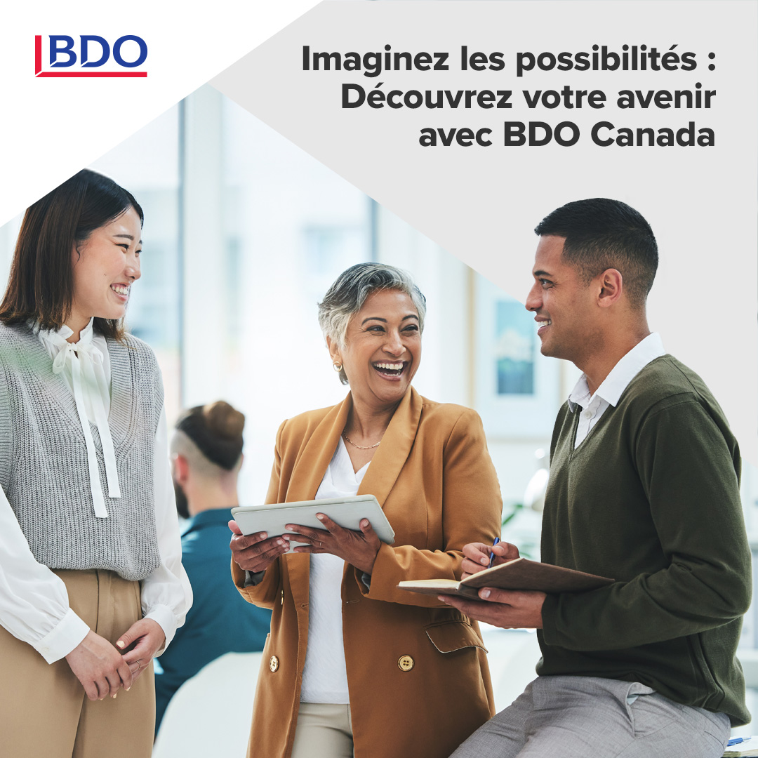Stages dans les services professionnels | BDO Canada