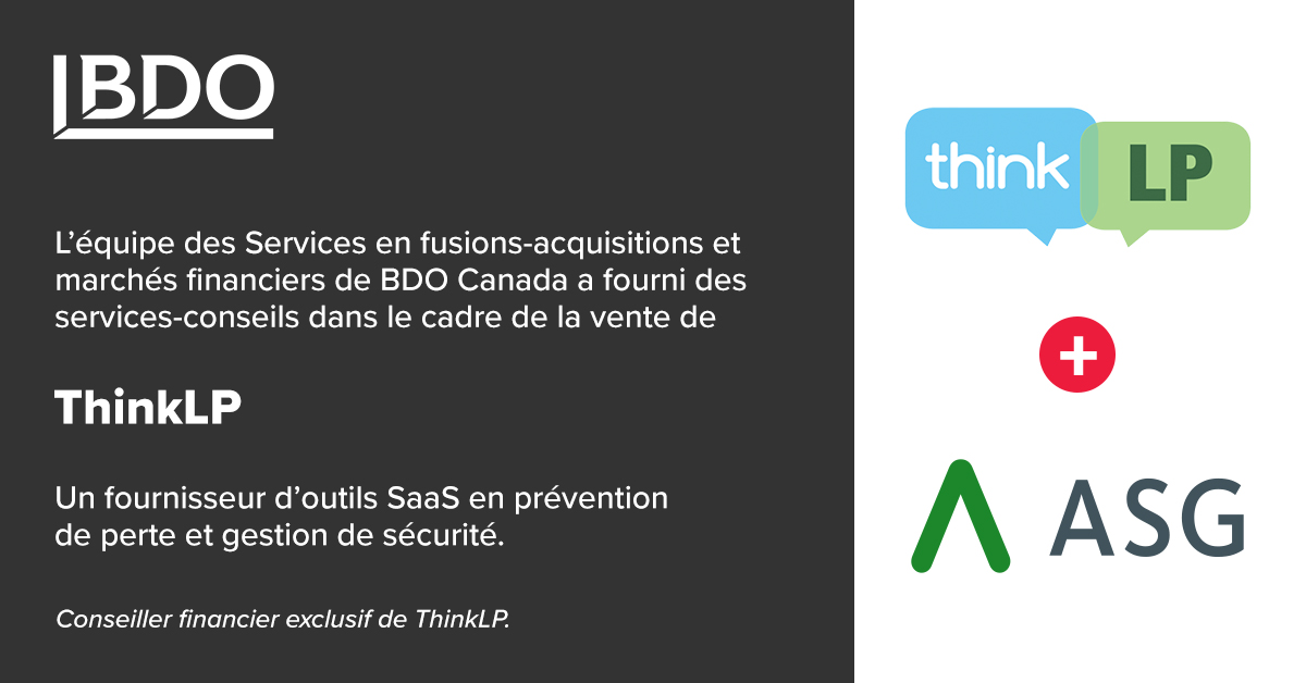Transactions BDO - ThinkLP | BDO Canada