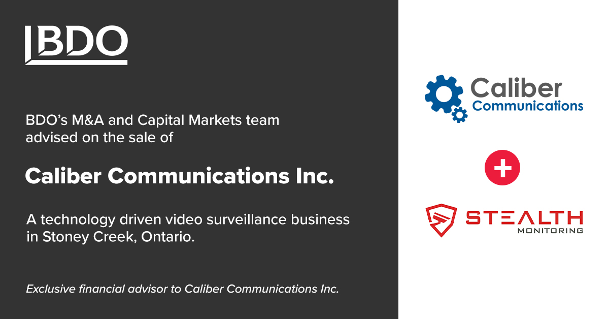 BDO Deals - Caliber Communications Inc. | BDO Canada