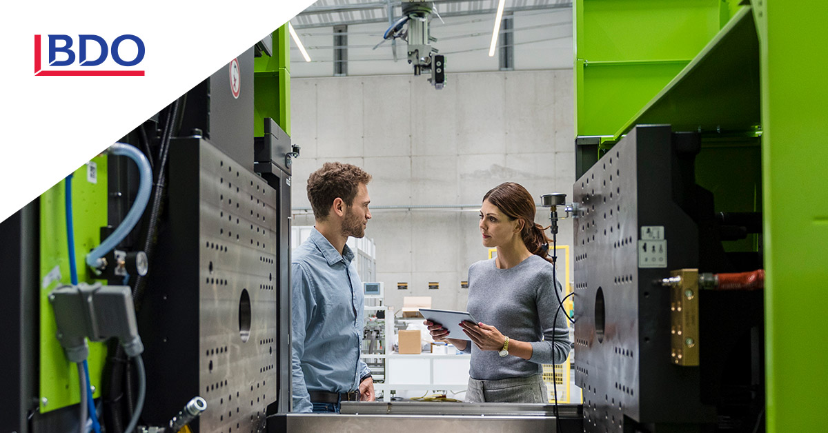 Leveraging tax credits for manufacturing growth | BDO Canada