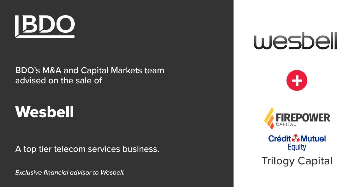 BDO Deals - Wesbell | BDO Canada