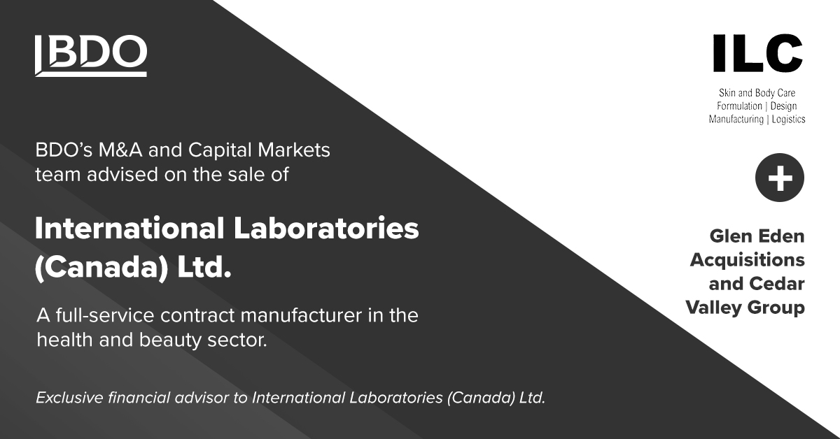 BDO Deals – International Laboratories Ltd. | BDO Canada